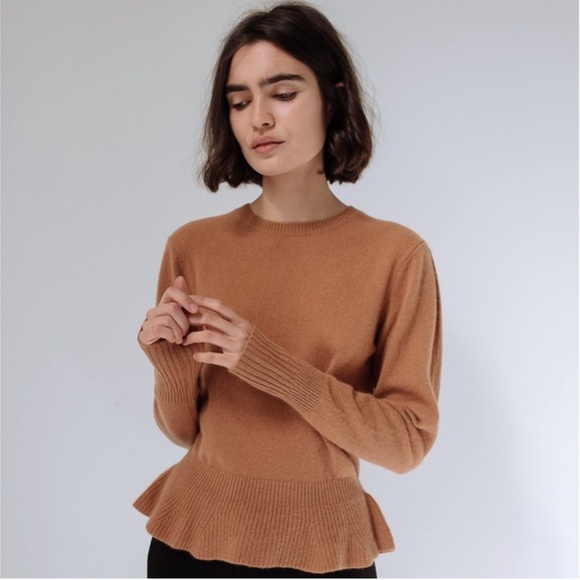 Frame Denim | Sweaters | Frame Cashmere Peplum Sweater | Poshmark